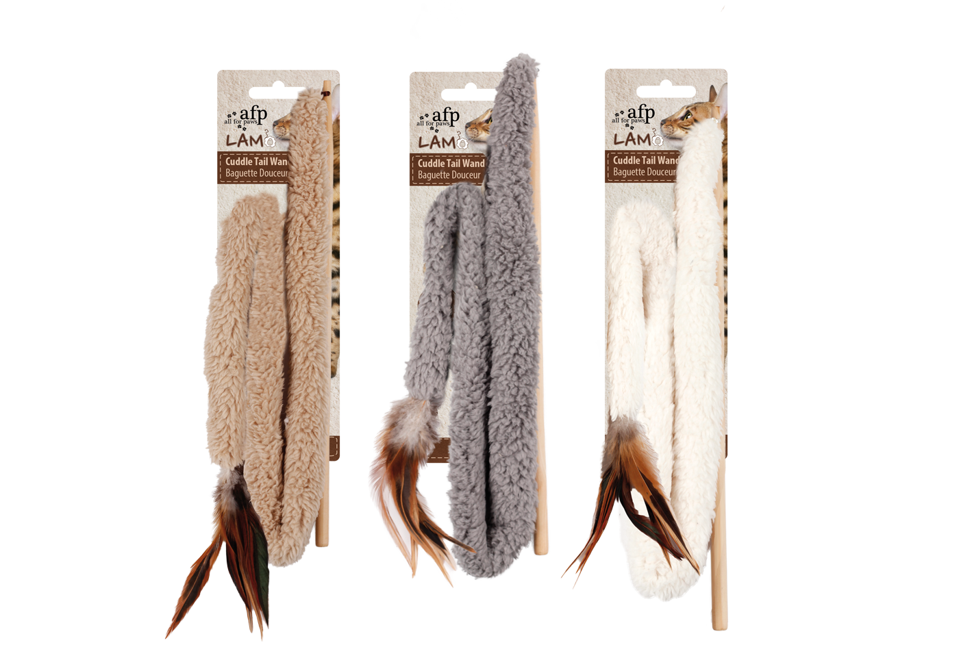 AFP Lambswool - 30" Cuddle Tail Wand - Food4animals