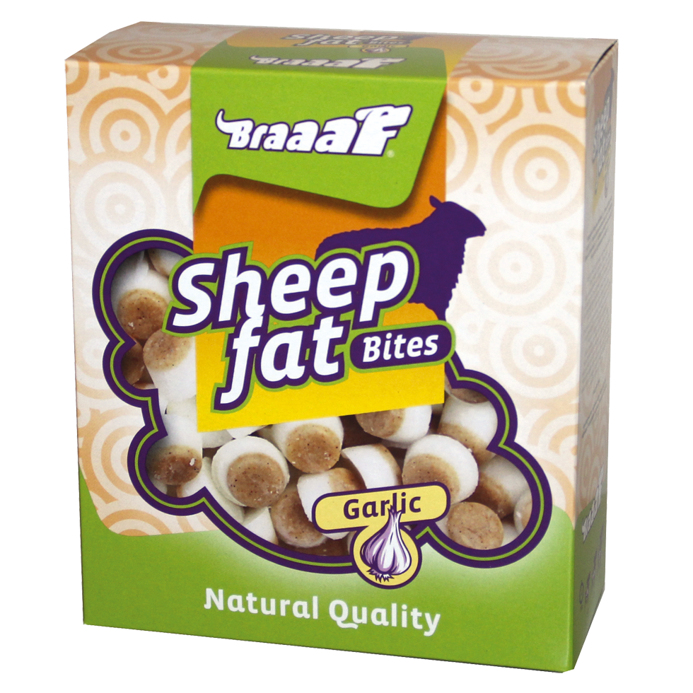 Braaaf Sheep Fat Bites Garlic - Food4animals