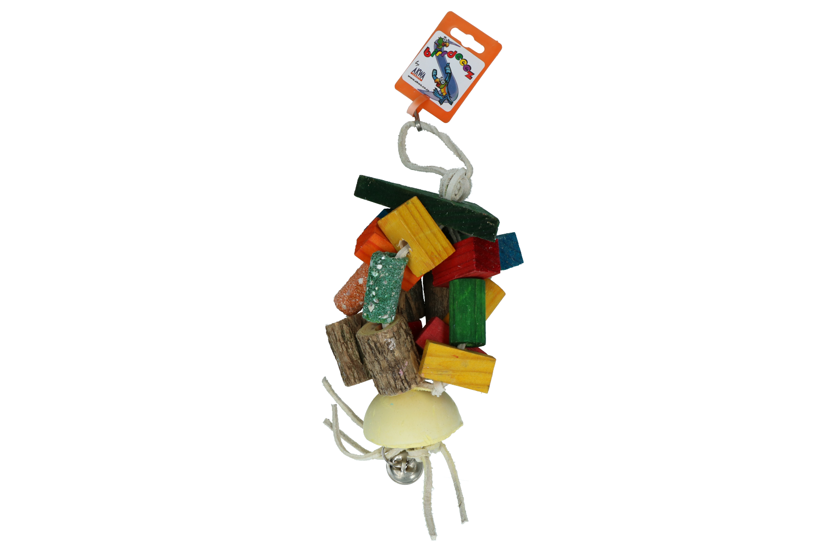 Birrdeeez Strangled Bell Parrot Toy 400mm - Food4animals