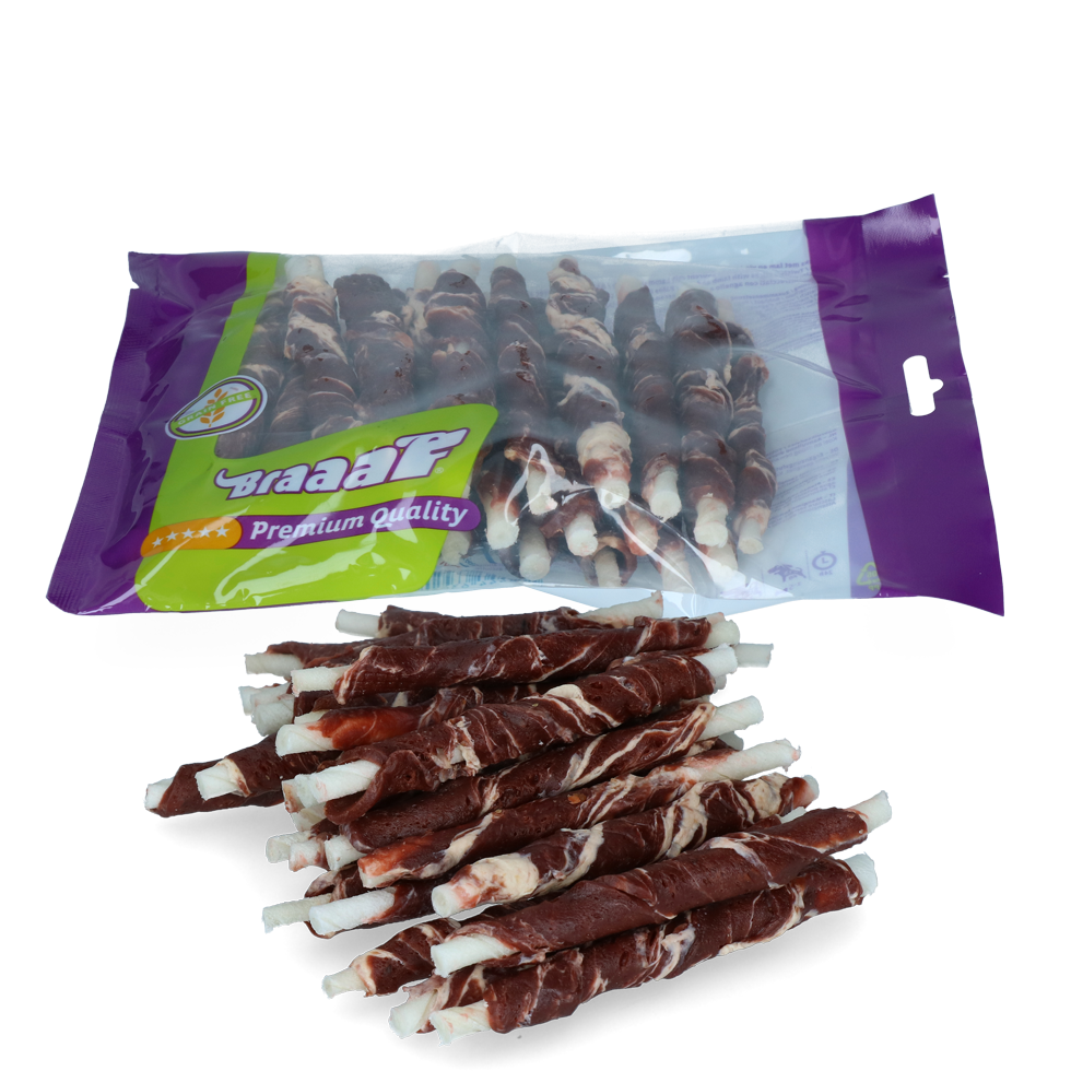 Braaaf Roll sticks 12 cm lamb and fish - Food4animals