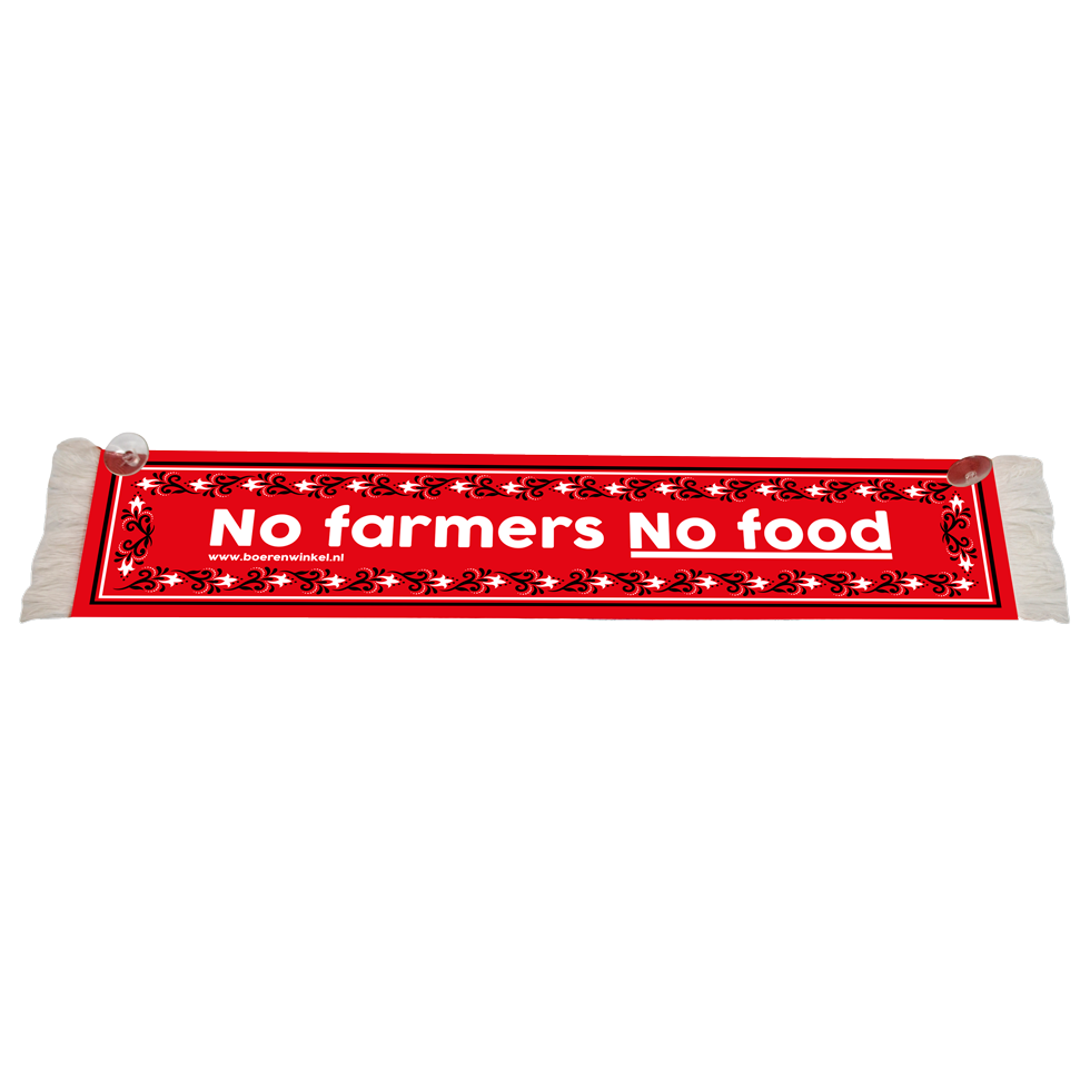 Farmers store Car/tractor scarf no farmers no food - Food4animals