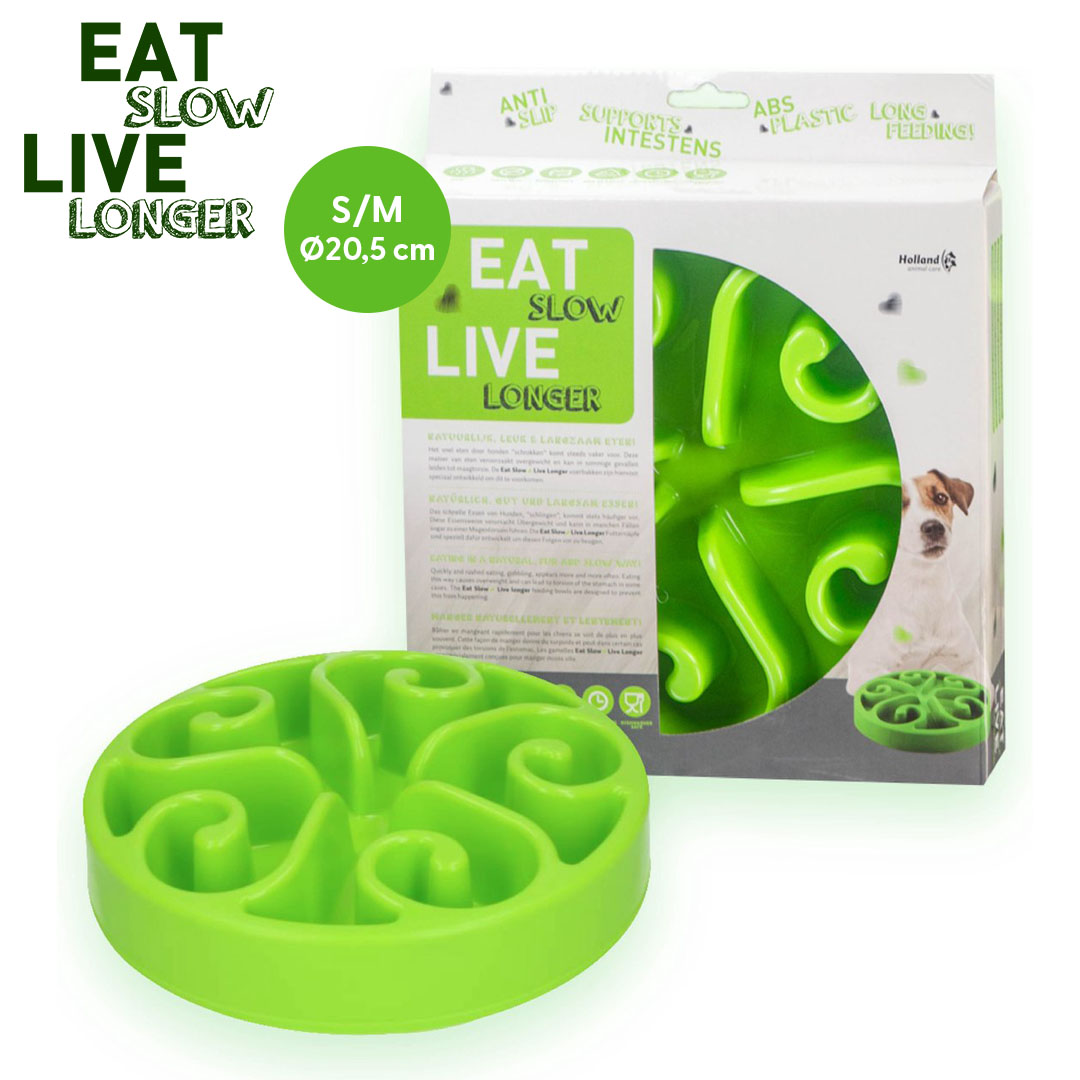 Eat Slow Live Longer Original Green S - Food4animals
